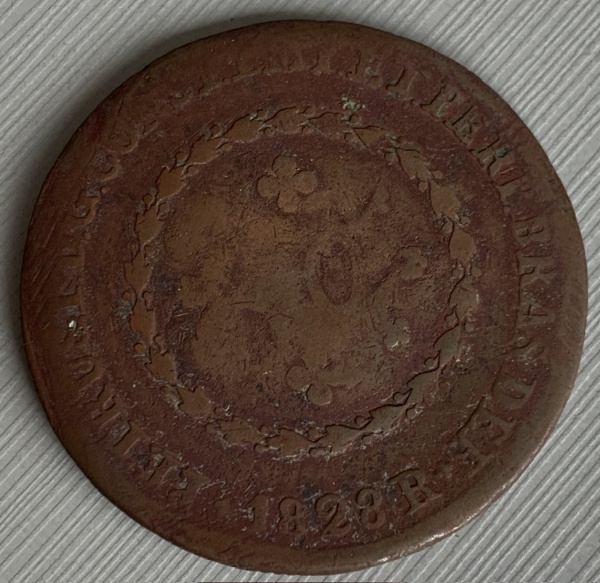 BRASIL COLÔNIA - MOEDA EM COBRE - X RÉIS DE 1805 D. JOÃ