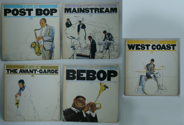 05 LPs coleção Atlantic Jazz - Mainstream, Post Bop, BE