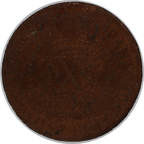 Moeda do Brasil - X réis - 1805 - C367 - Cobre - Colôni