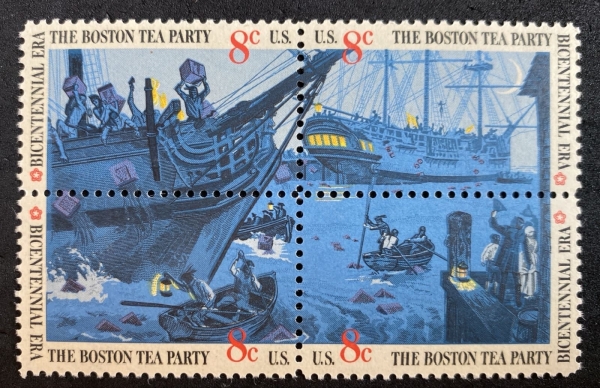 Estados Unidos - Quadra se-tenant (997/1000) - Embarcaç