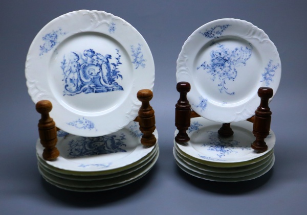 PORCELANA - NYMPHWNBURG - Parte de jogo de jantar em fi