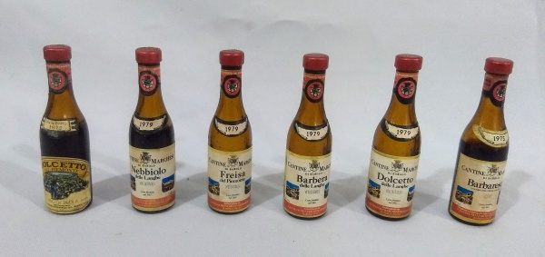 Set de mini bebidas Cantine de Marchesi. Contém seis ex