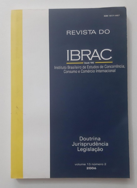 LIVRO - Revista do IBRAC Doutrina Jurisprudência Legisl