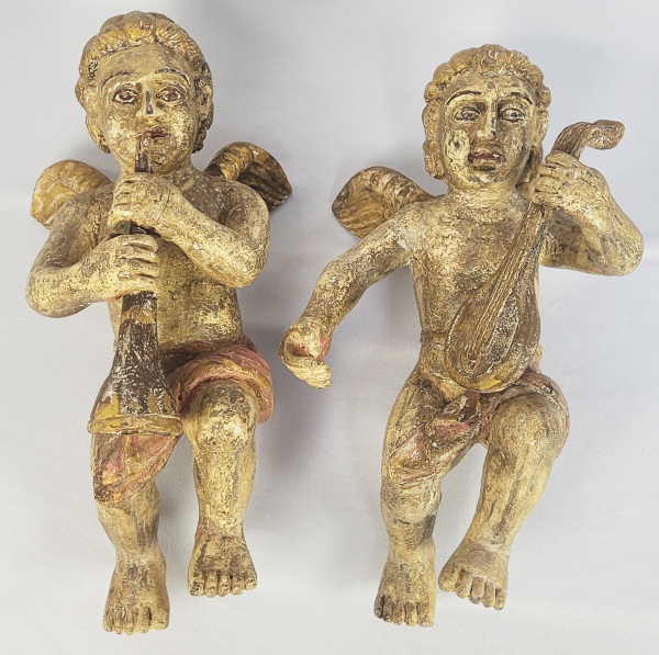 GOA LINDO PAR DE ANJOS MÚSICOS DE VERTENTE INDO PORTUG