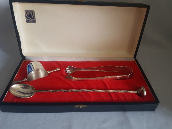 Kit "Bellini" em silver plate - Colher bailarin