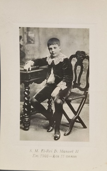Colecionismo - Postal. "S.M. El-Rei D. Manuel II Em