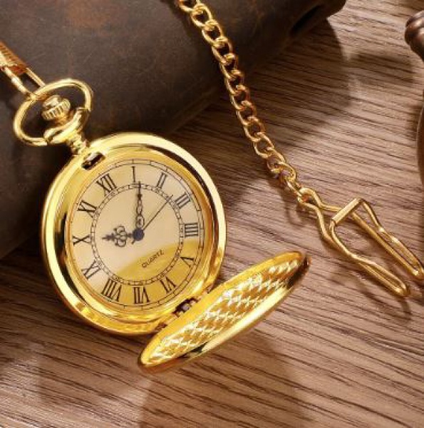 Lance Livre - Relógio de Bolso Retrô LUXURY GOLD - Serv