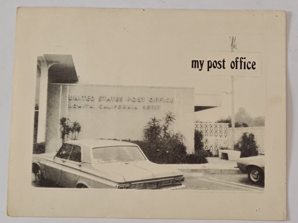 MAIL ART MY POST OFFICE, de D. C. Spaulding. Sem Data.