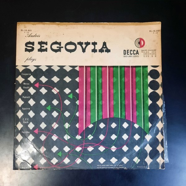 LP Disco de vinil: Andrés Segovia| Ano: 1968| Gênero: V