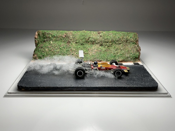 Lotus Graham Hill Diorama na escala 1/43 feito artesana