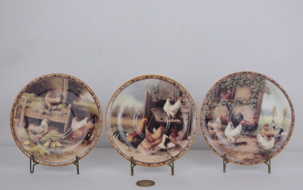 Conjunto de 3 pires de coleção em porcelana Schmidt Fre