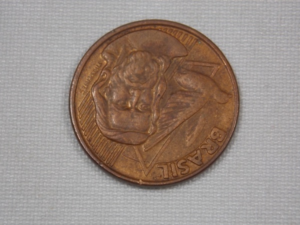 Moeda de Aço/Bronze - Brasil República - 2002 - 5 Centa