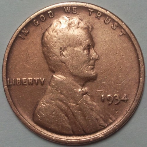 USA. 1934. 1 CENT. MBC.
