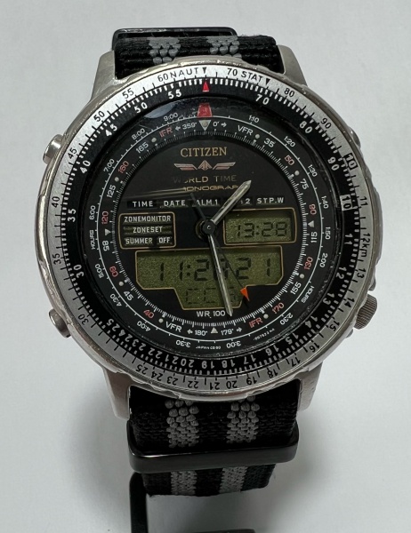 RELÓGIO CITIZEN NEW WINGMAN C080 - FUNCIONANDO - FUNÇÕE