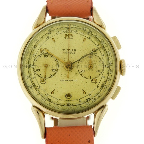 Relógio Titus Chronograph Vintage - Landeron 48 - Caixa