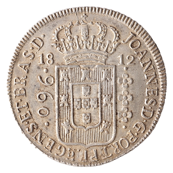 Brasil, 960 Réis, 1810B. Prata. AI P395; S&R 6C; BC 18.