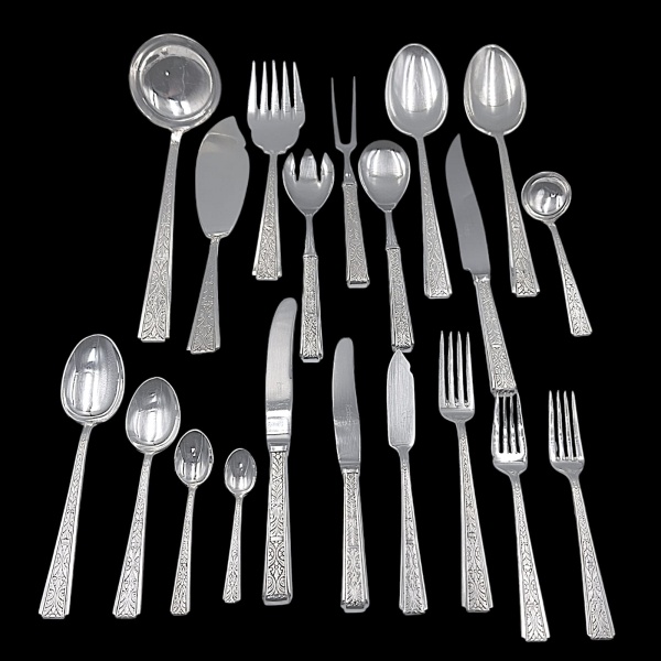 CHRISTOFLE, FAQUEIRO SPATOURS - Excepcional faqueiro mo