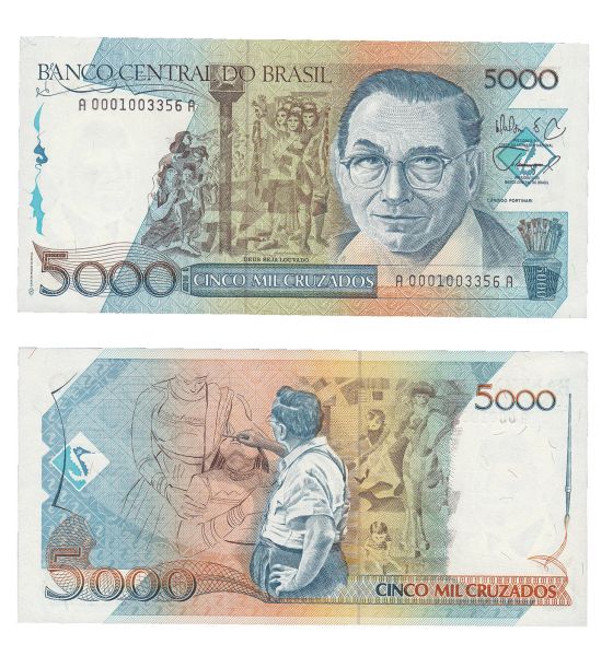 Cédula do Brasil - 10 Cédulas de 500 Cruzados, L. C. Br