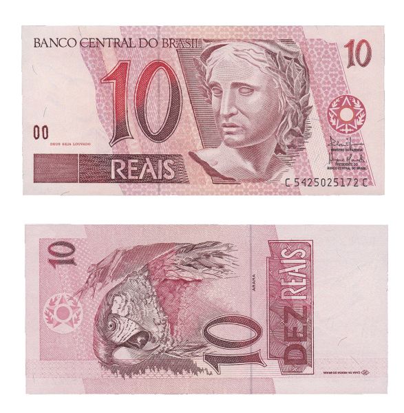 Cédula do Brasil - 10 Reais, Pedro S. Malan e Armínio F