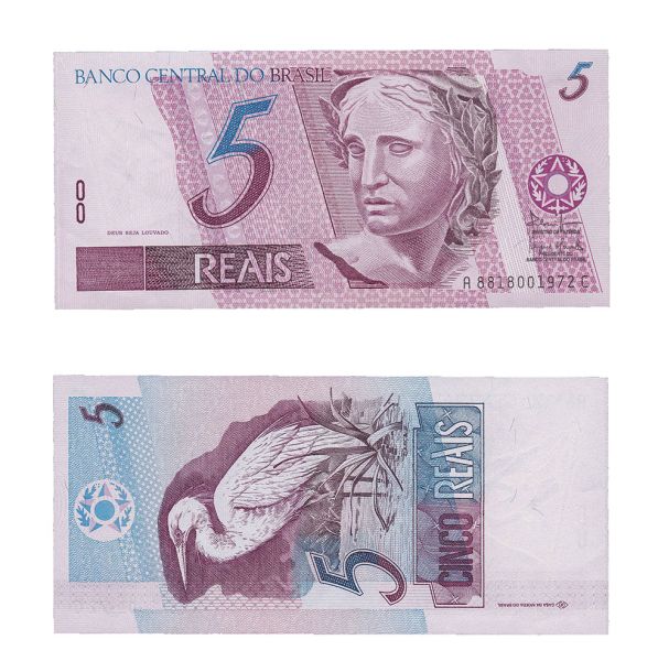 Cédula do Brasil - 5 Reais, Pedro S. Malan e Armínio Fr