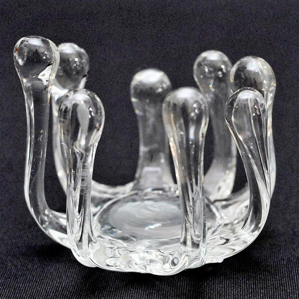 Porta Vela em Vidro Soprado em Elegante Modelo de Gotas